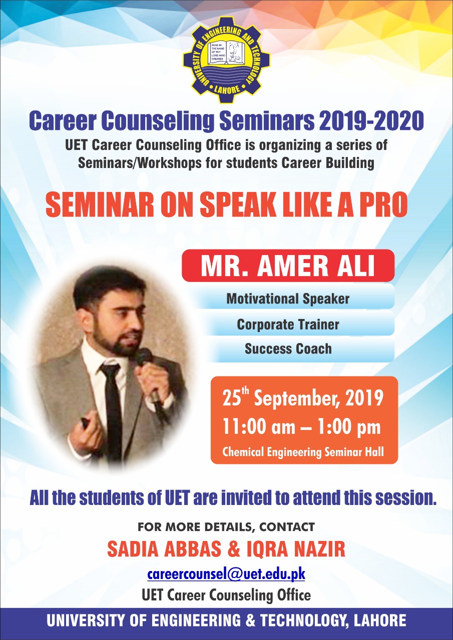 Career Counseling Seminar – Financial Aid and Career Services