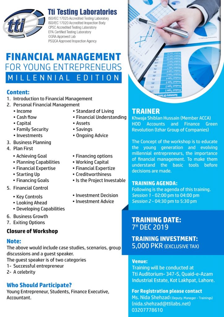 Financial Management Training Program Tti Training Services2019 ...