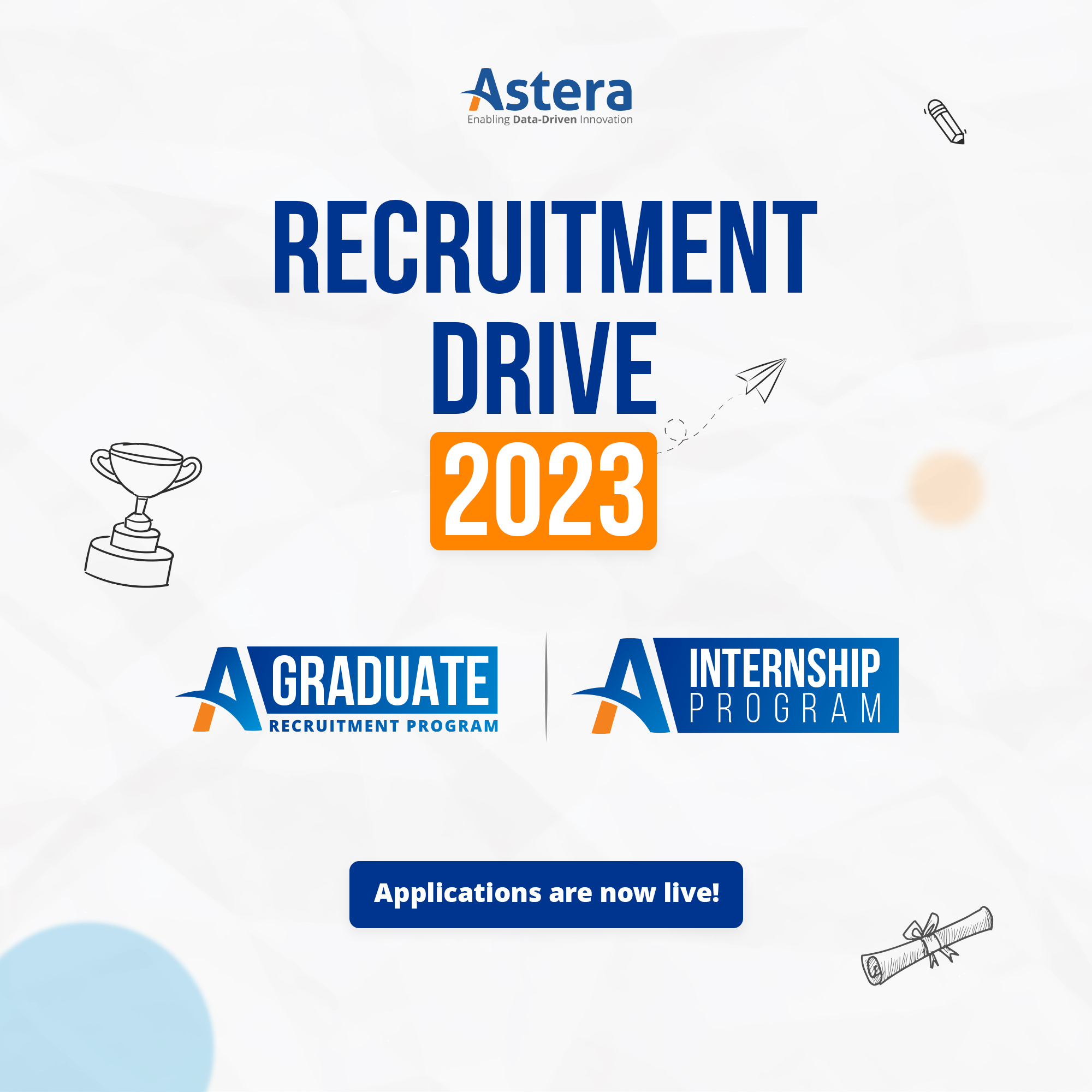 Announcement – Astera Recruitment Drive 2023 – Financial Aid and Career Services